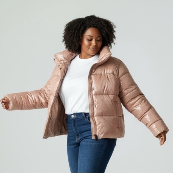 Noize | Jackets & Coats | Noize Puffer Jacket Pink Xl New | Poshmark